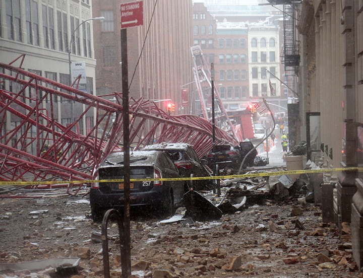 1 dead, 3 injured in massive New York City crane collapse - National ...