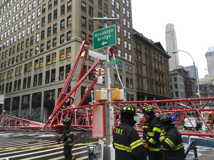 1 dead, 3 injured in massive New York City crane collapse - National ...