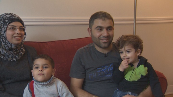 A Syrian refugee family’s first day in Montreal - Montreal | Globalnews.ca