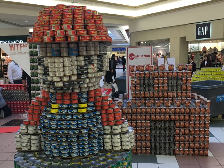 Food bank begins ‘Canstruction’ on ending hunger - Okanagan | Globalnews.ca