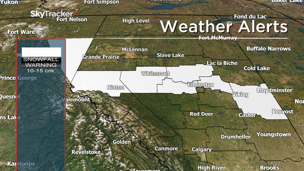 Snowfall warning for communities surrounding Edmonton - Edmonton ...