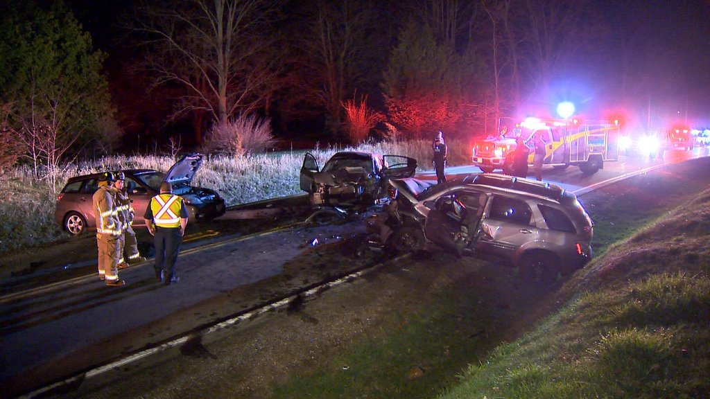1 dead, 6 hurt including child after 3 vehicle head-on crash north of ...