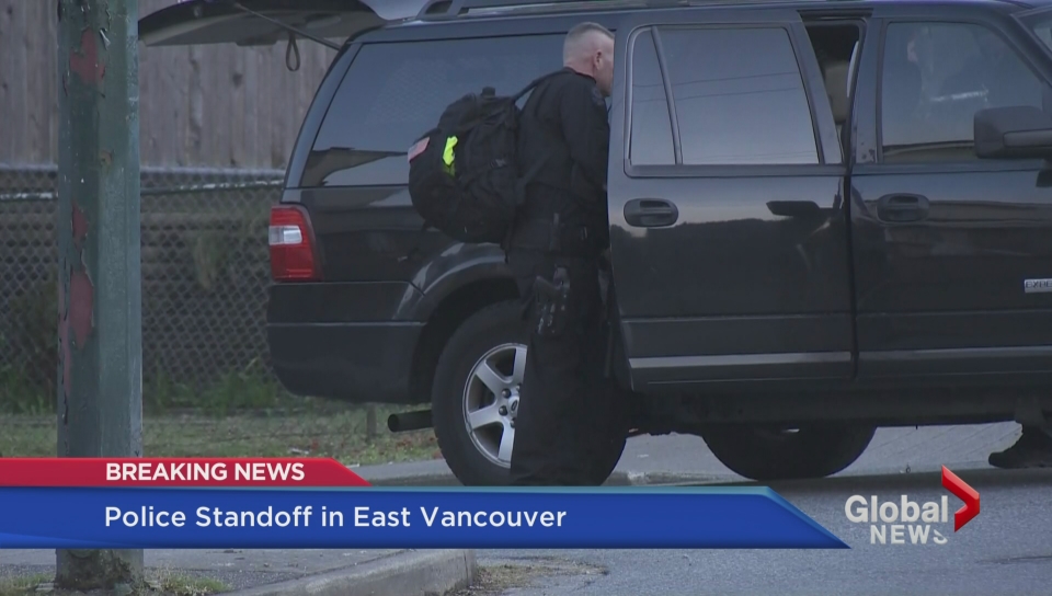 Police incident in East Vancouver comes to an end, search for suspect ...