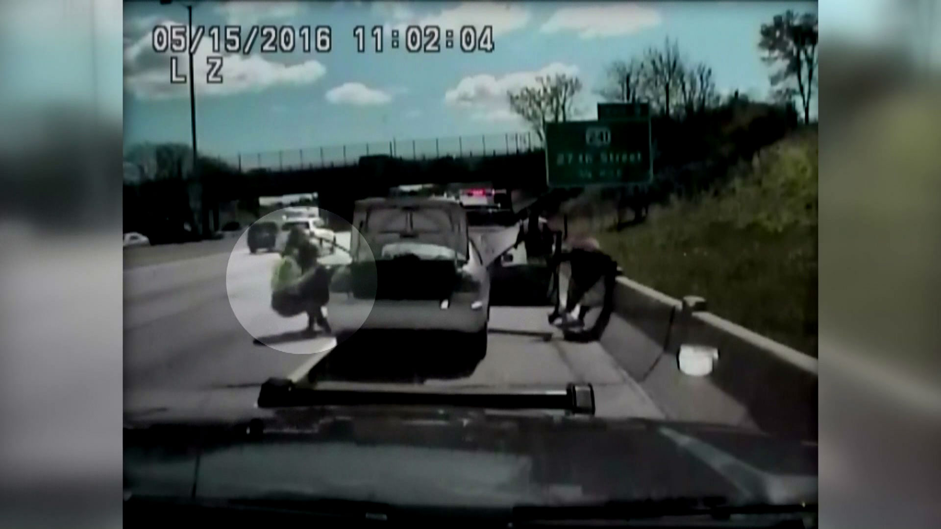 Caught on camera: driver nearly runs over police trying to escape ...