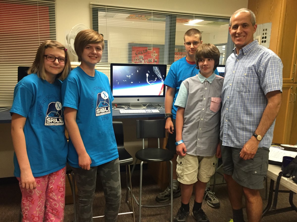 Alberta junior high school takes science experiments to new heights ...