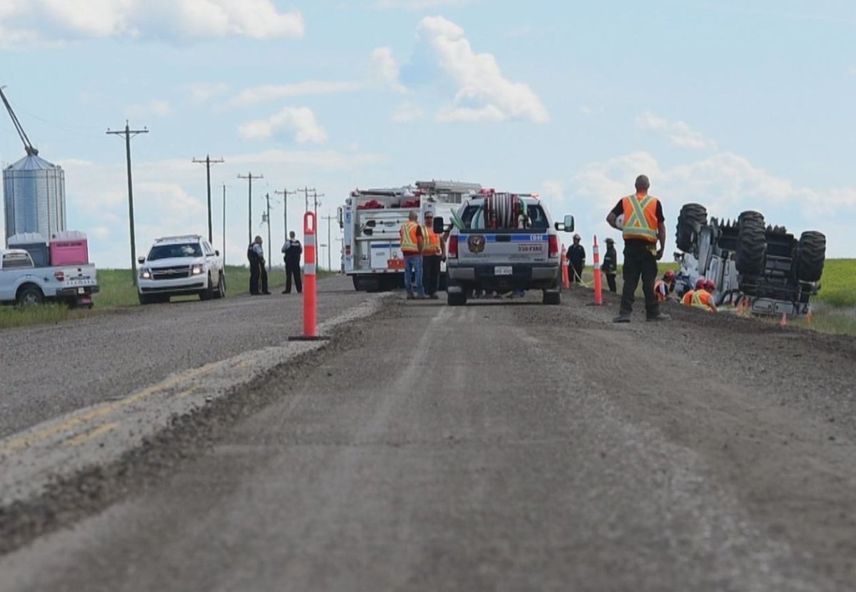 2 paving crew workers killed in rollover on northern Alberta ...
