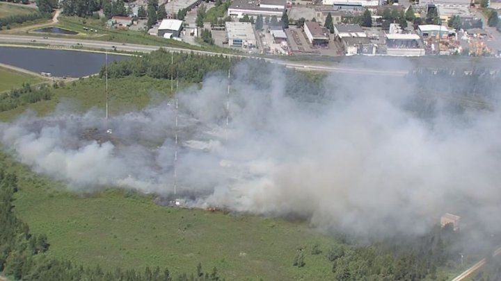 Crews battle large fire in Burns Bog; BC Wildfire Service assisting ...