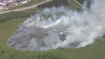 Crews battle large fire in Burns Bog; BC Wildfire Service assisting ...