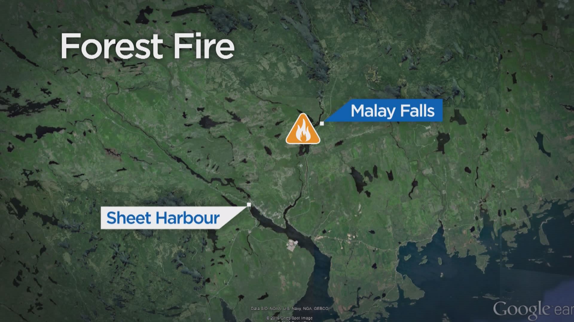 Forest fire burning north of Sheet Harbour, N.S. now contained ...