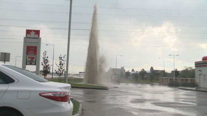 Edmonton streets flooded as city battered by rain during thunderstorm ...