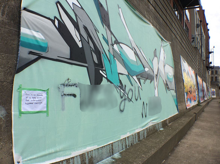 Toronto artist wants Waterloo community to see racist graffiti after ...