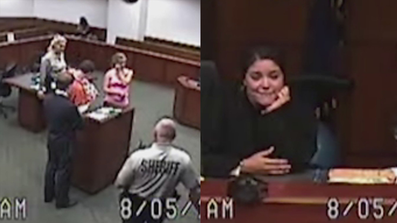 WATCH: Judge allows inmate to meet newborn son for first time ...