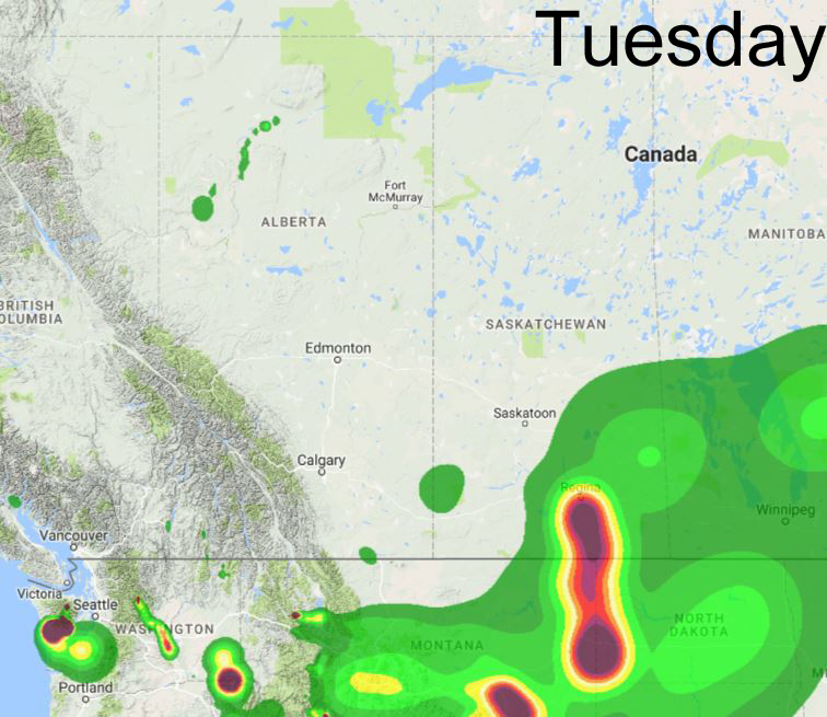 Wildfire smoke from Montana and Wyoming engulfs southern Sask ...