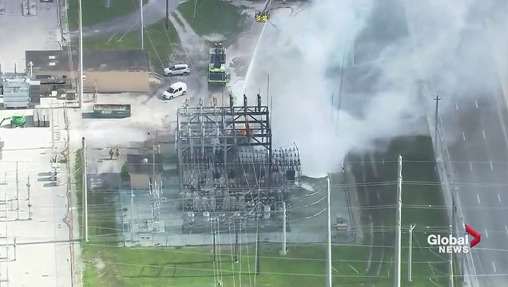 Fire at Miami power plant after reports of explosion - National ...