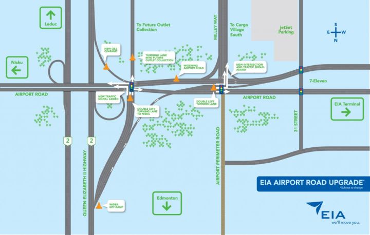 Edmonton airport overpass construction to address ‘huge amount of ...