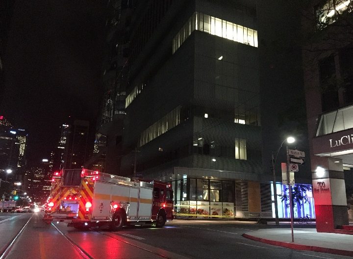 Falling glass shuts down Bay Street for second time in 12 hours ...