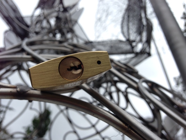Much anticipated love lock sculpture unveiled in Queen Elizabeth Park ...