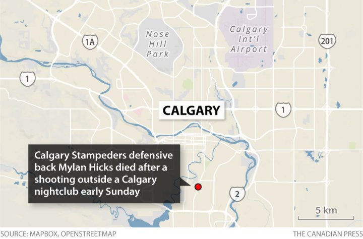 Calgary Stampeder Mylan Hicks dead after Calgary nightclub shooting ...