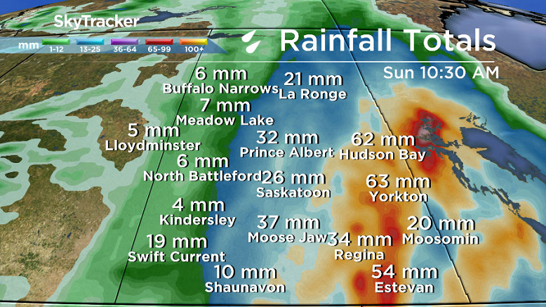 Special weather statement for wind, heavy rain in eastern Saskatchewan ...