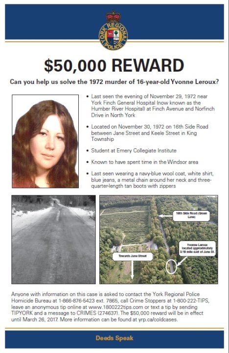 Cold Case Files: Ontario police continue to hunt Yvonne Leroux’s killer ...
