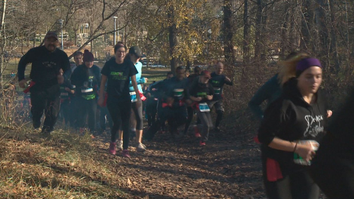 In Photos: Zombies take over Edmonton’s river valley for annual fun run ...