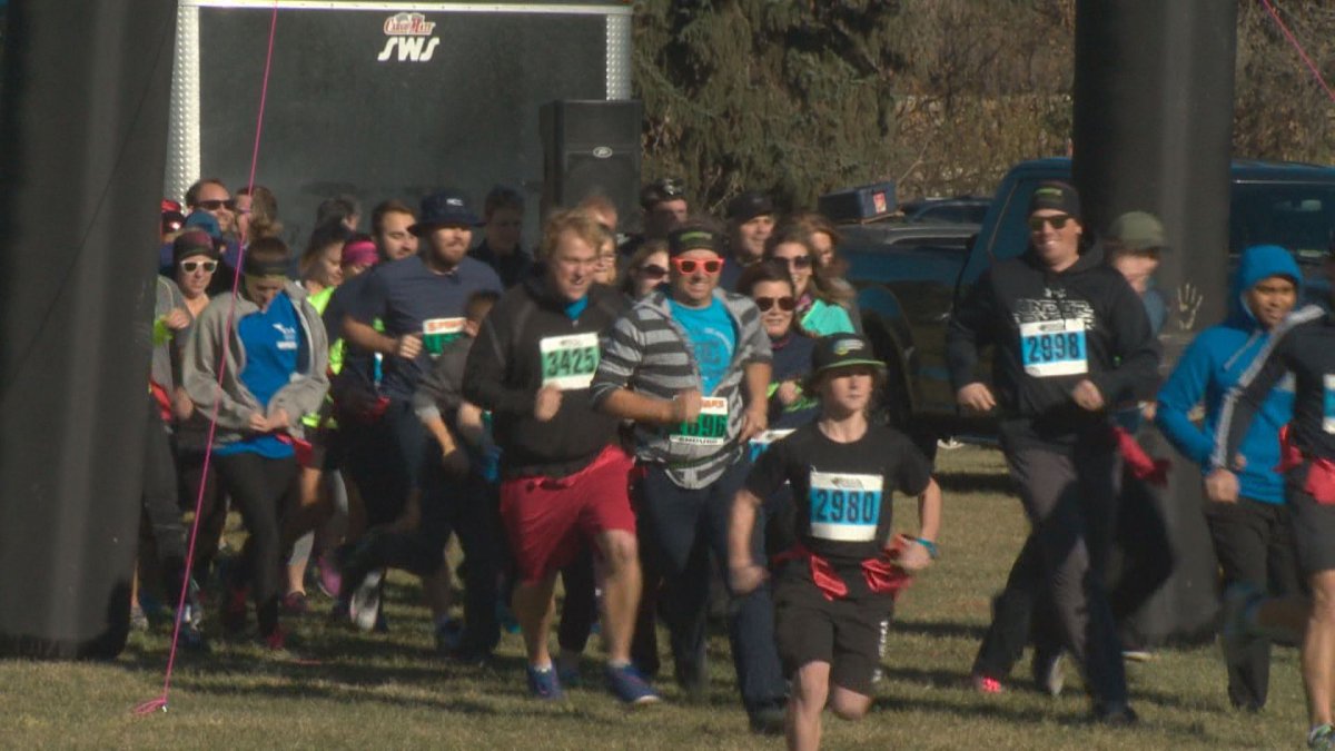 In Photos: Zombies take over Edmonton’s river valley for annual fun run ...