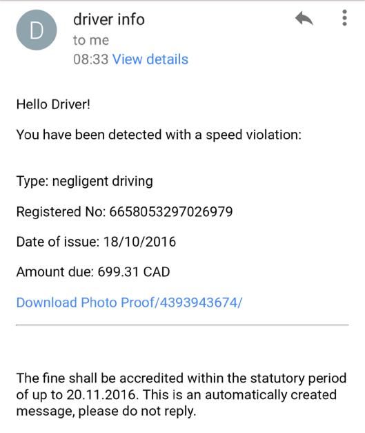 Get an email about a driving offence? You may be the target of a scam ...