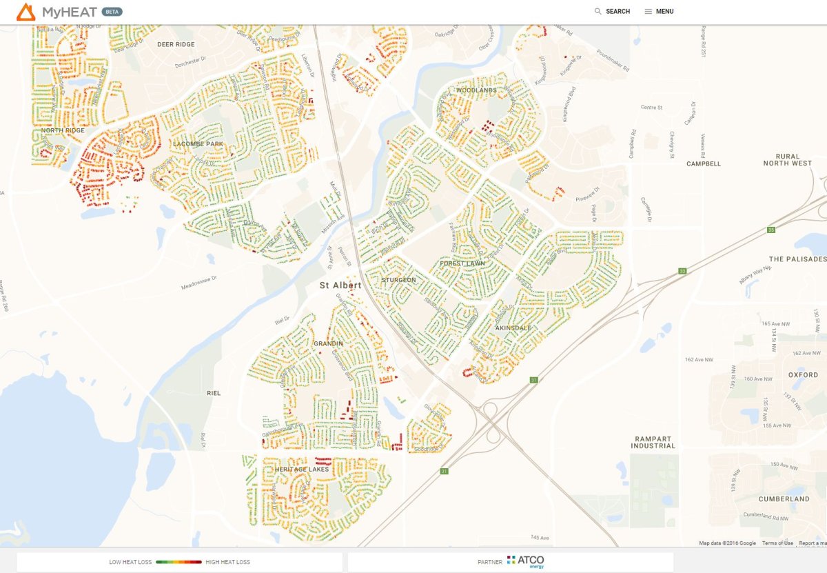 Infrared map ‘MyHEAT’ shows where heat escapes from your home ...