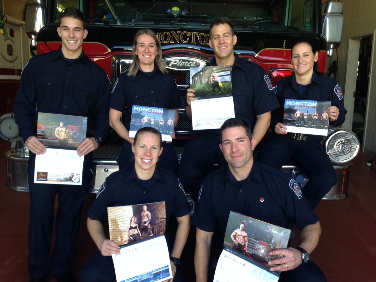 Moncton firefighters pose for pin-up calendar to grant wishes for sick ...