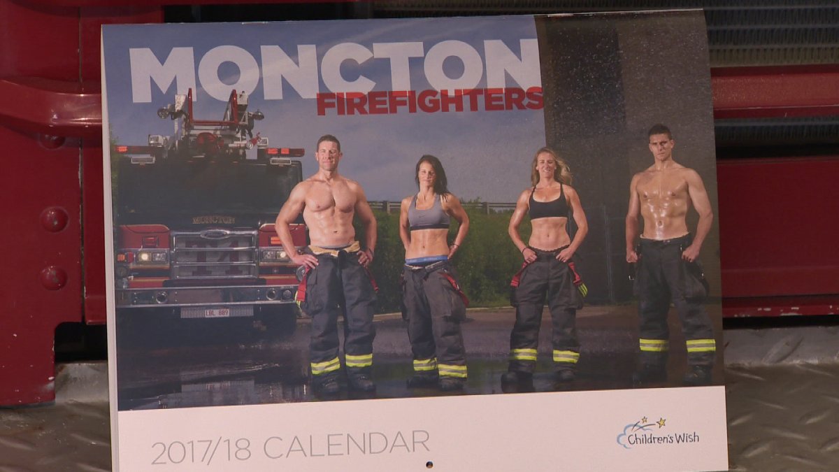 Moncton firefighters pose for pin-up calendar to grant wishes for sick ...