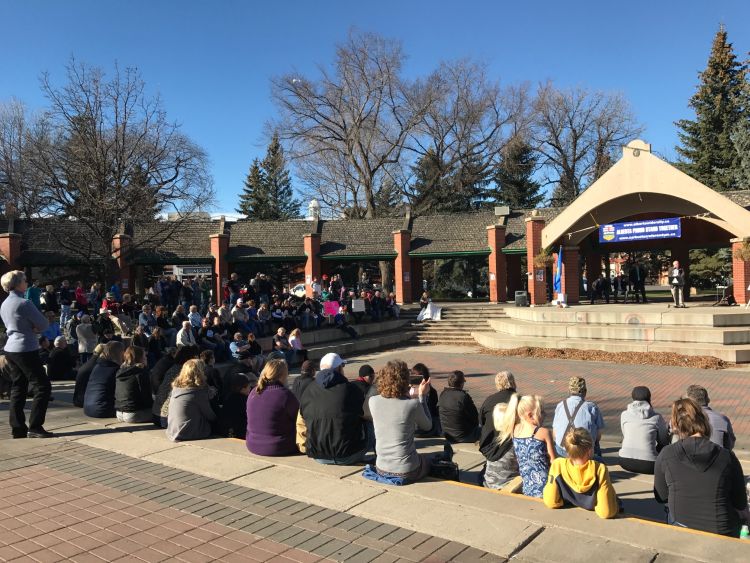 Protesters in Lethbridge voice frustration over NDP carbon levy ...