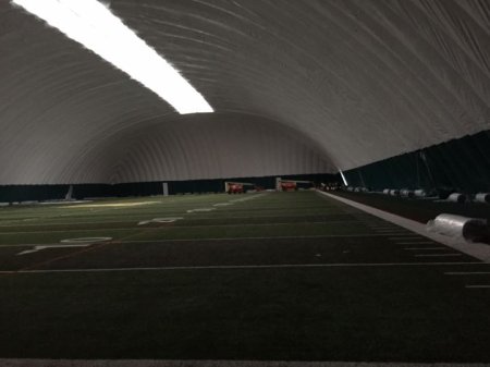 Massive indoor sports dome takes shape at Edmonton’s Foote Field ...