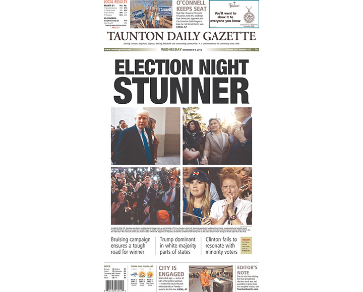 Newspaper front pages day after Donald Trump shocked America becoming ...