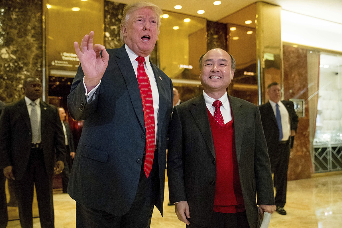 Donald Trump says $50 billion SoftBank investment pledge due to his ...