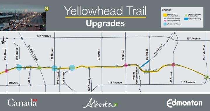 Feds throw funding towards Edmonton’s Yellowhead Trail project ...