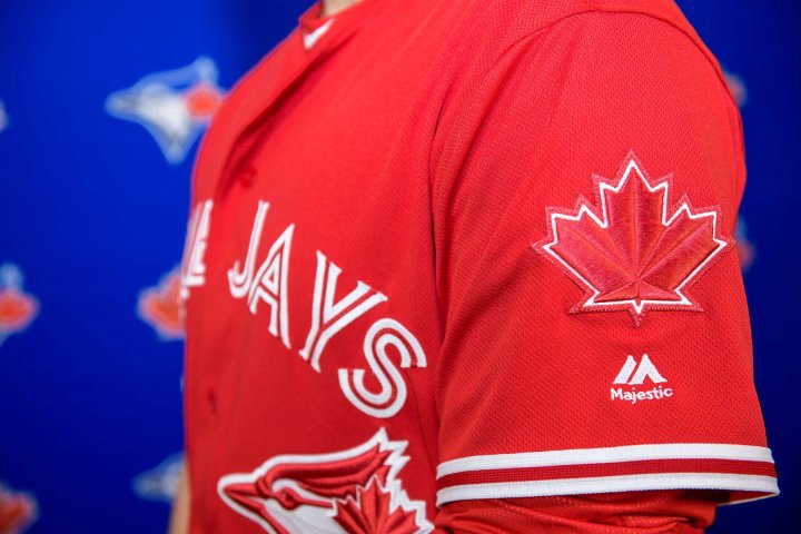 Blue Jays unveil red alternate uniforms for ‘Canada’s Team’ | Globalnews.ca
