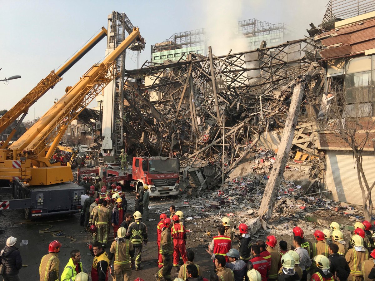 At least 20 firefighters feared dead after massive fire collapses ...