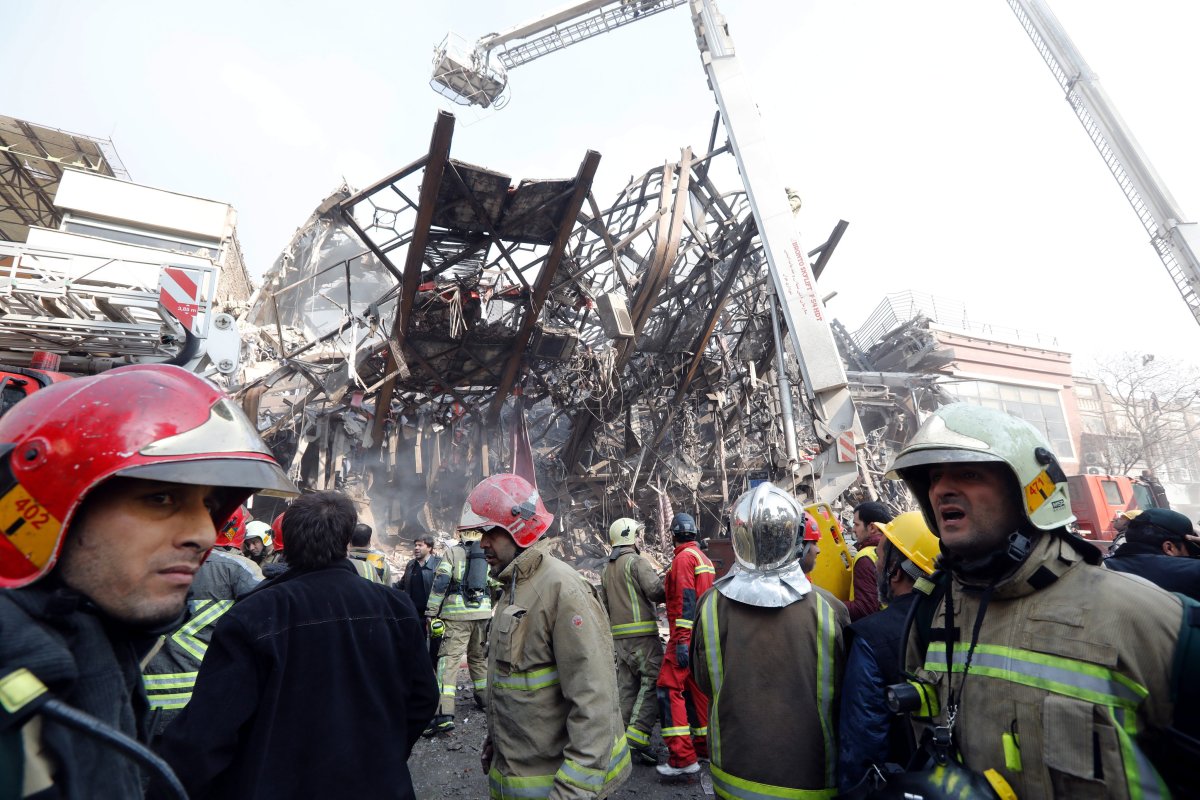 At least 20 firefighters feared dead after massive fire collapses ...