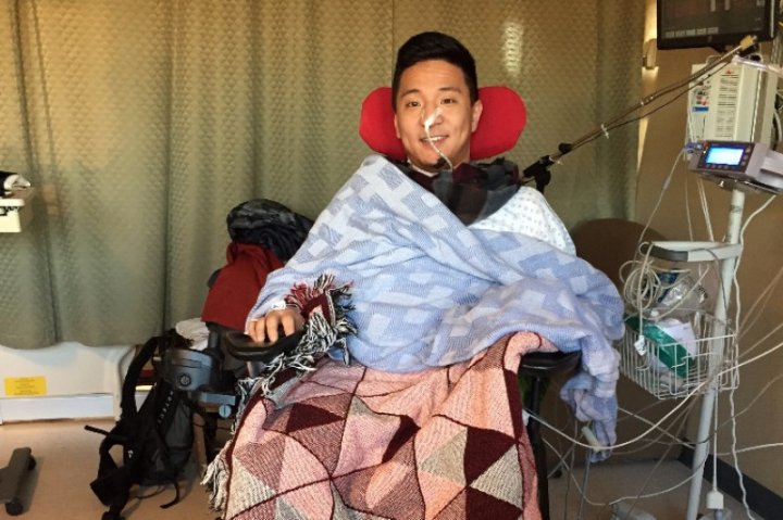 Suddenly paralyzed, Andrew Cho used his chin to call 911 | Globalnews.ca