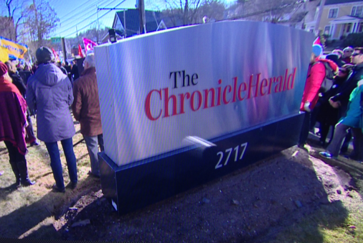 Striking Chronicle Herald workers mark one-year anniversary of labour ...