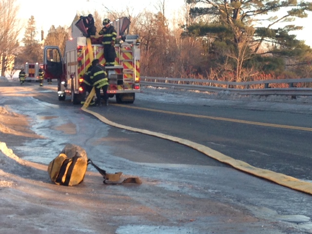 Driving over fire hoses illegal: Fredericton Fire, province - New ...