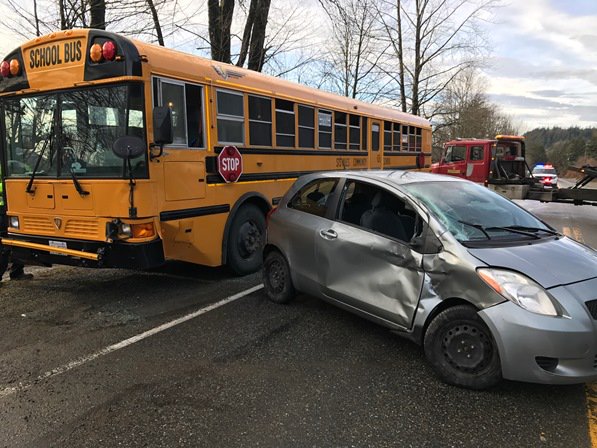 8 children being treated for minor injuries after school bus crash near ...