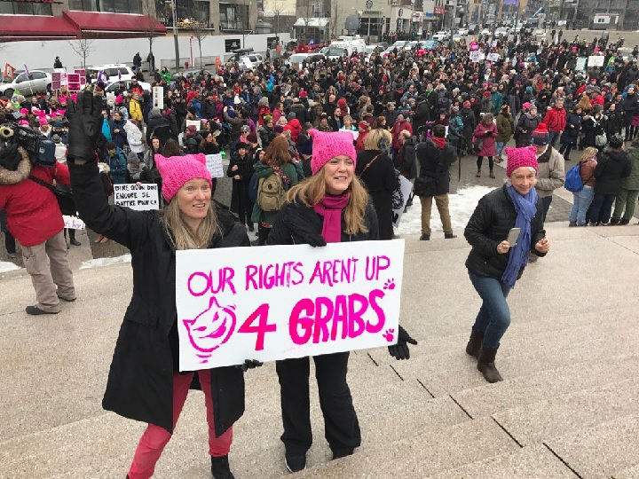 Thousands converge on Place des Arts for Women’s March in Montreal ...