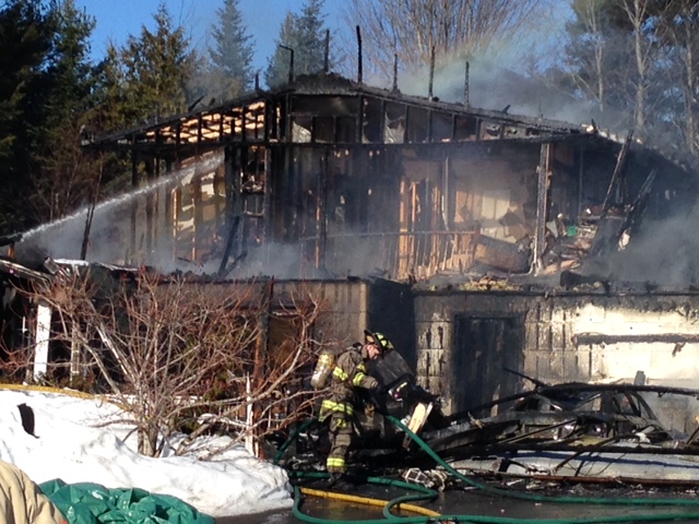 Fire destroys New Maryland, N.B. home, damages two others | Globalnews.ca