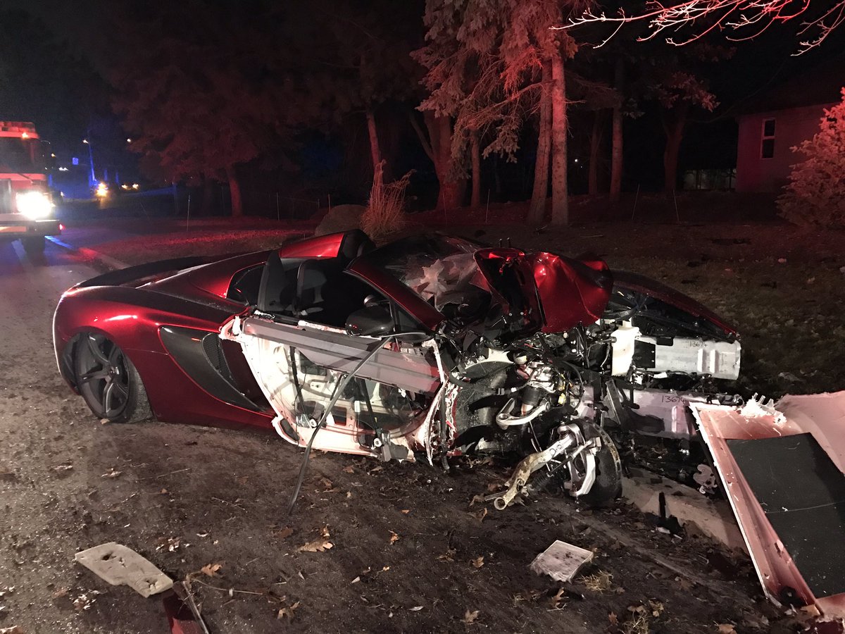 Luxury sports car destroyed in Burlington, Ont., collision - Toronto ...