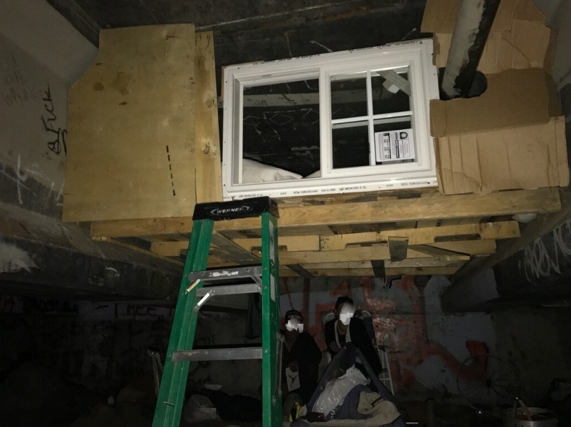 Homeless tenants evicted from ‘loft’ built beneath highway overpass ...