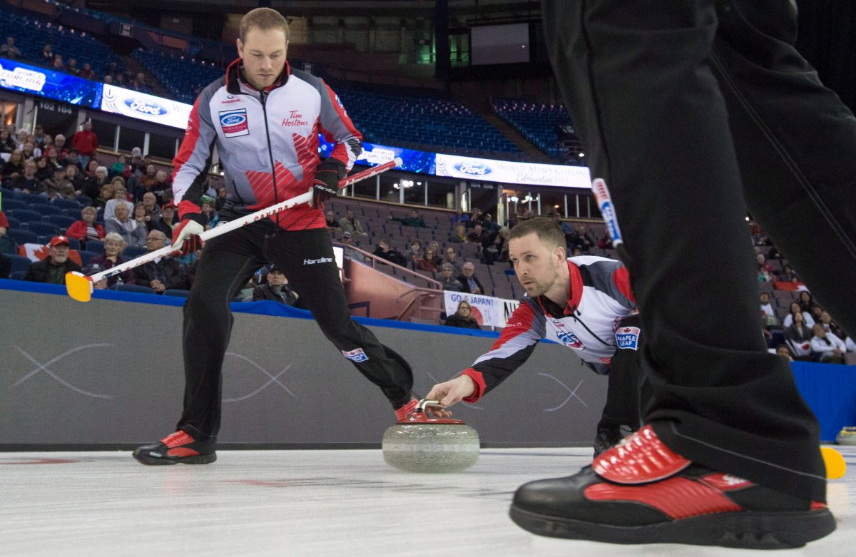 Canada’s Brad Gushue posts 9th straight victory at World Men’s Curling ...
