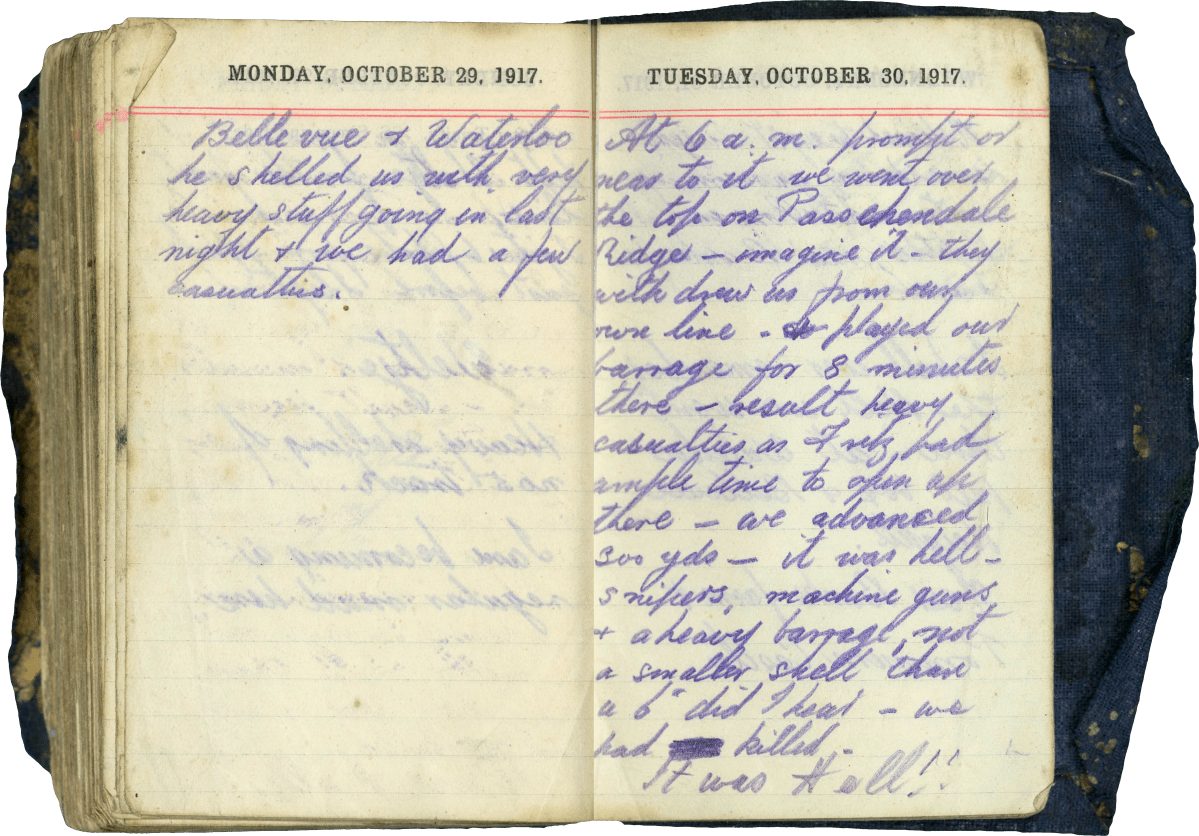 Long lost diary of Edmonton soldier sheds light on Battle of Vimy Ridge ...