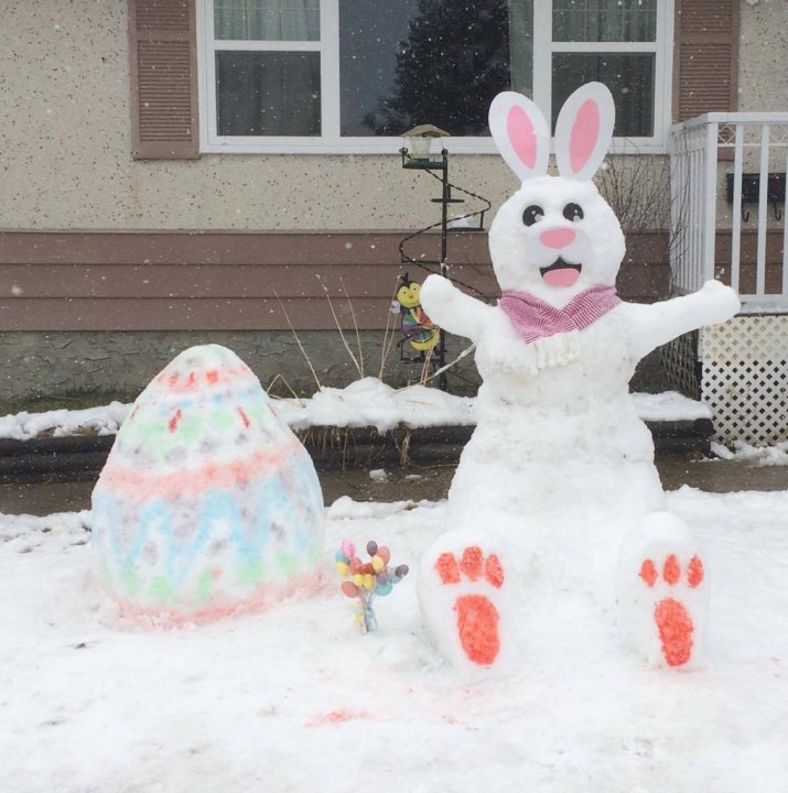 In Photos: Albertans make the most of snowy Easter weekend | Globalnews.ca