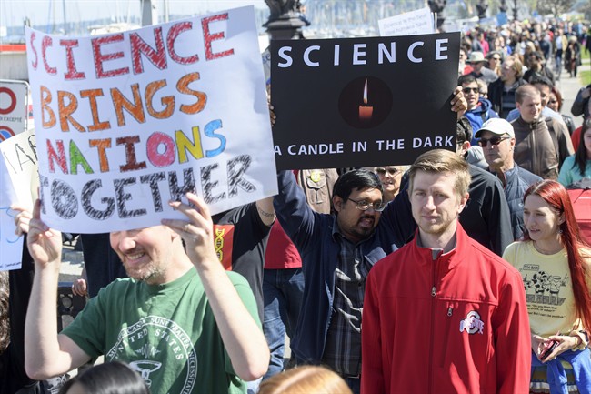 Canadian scientists take to the streets to march for science - National ...